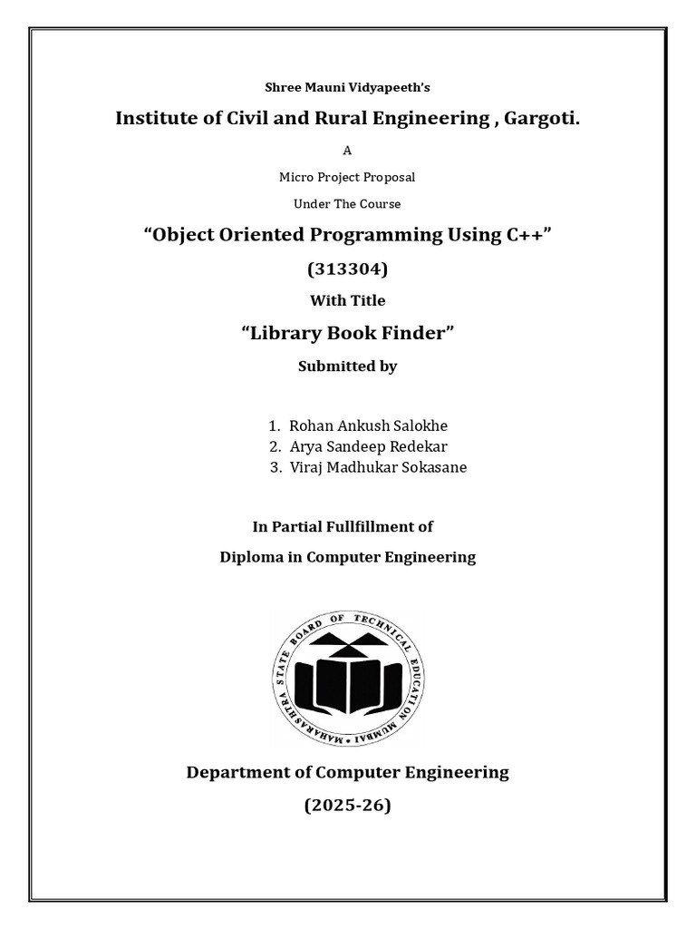 Proposal 1 | PDF | Object Oriented Programming | C++