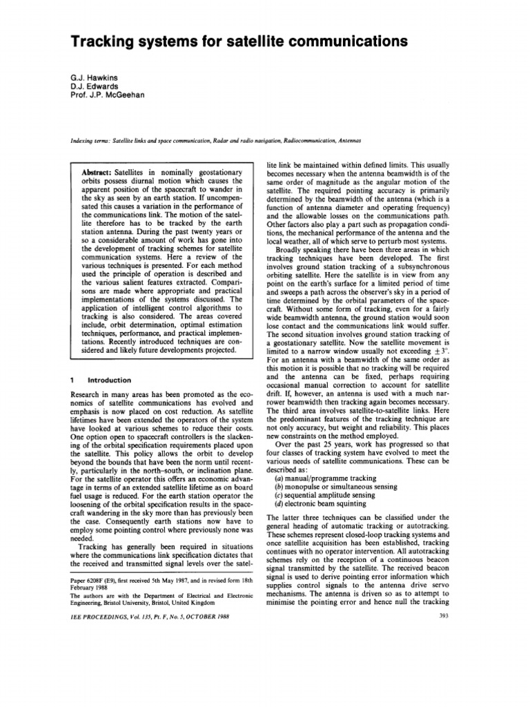 Satellite Communication Tracking Systems | PDF | Polarization (Waves ...