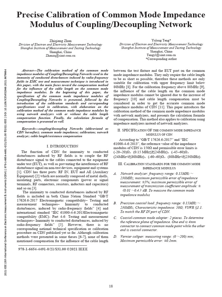 Design of Coupling Decoupling Networks For Differential Mode ...