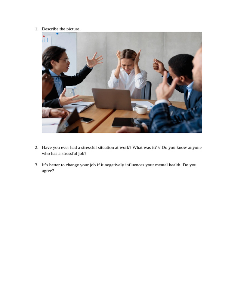 Speaking Test B1 | PDF