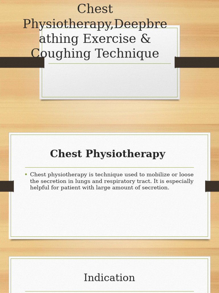 Chest Physiotherapy Techniques Overview | PDF