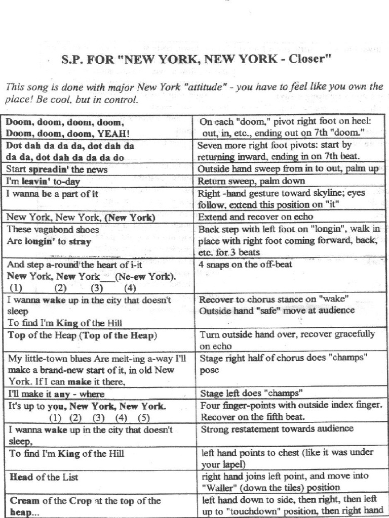 New York New York Visuals | PDF
