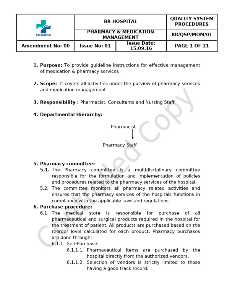Pharmacy & Medication Management Guide | PDF | Medical Prescription ...
