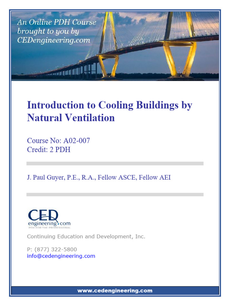 A02-007 - Introduction To Cooling Buildings by Natural Ventilation - US ...