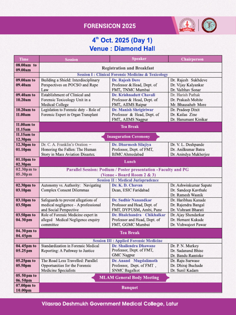 Session Schedule | PDF