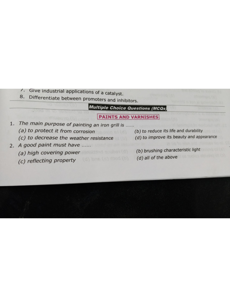 Mcq's (Unit 3) - Chemistry | PDF