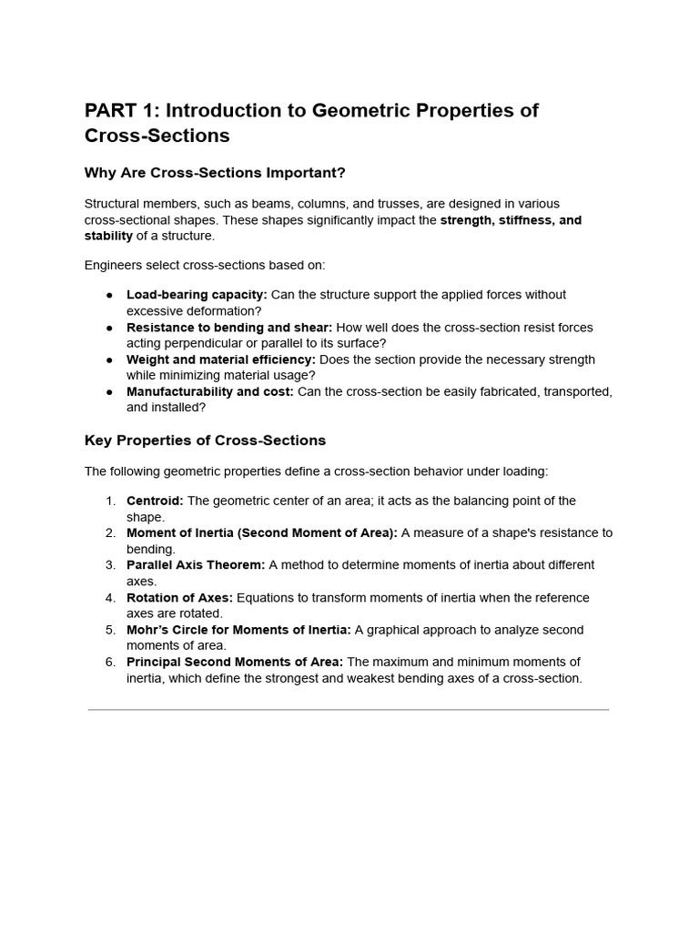 Geometric Properties - Part 1 | PDF