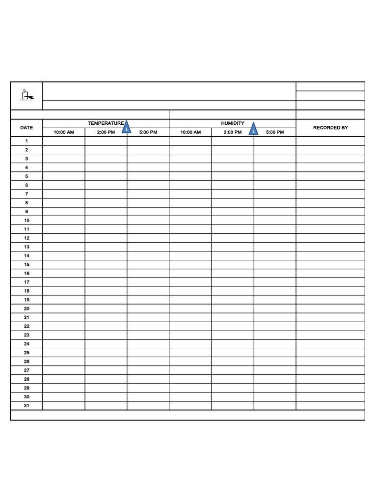 16) Temperature Humidity Record - JRI.F.prd.16 | PDF
