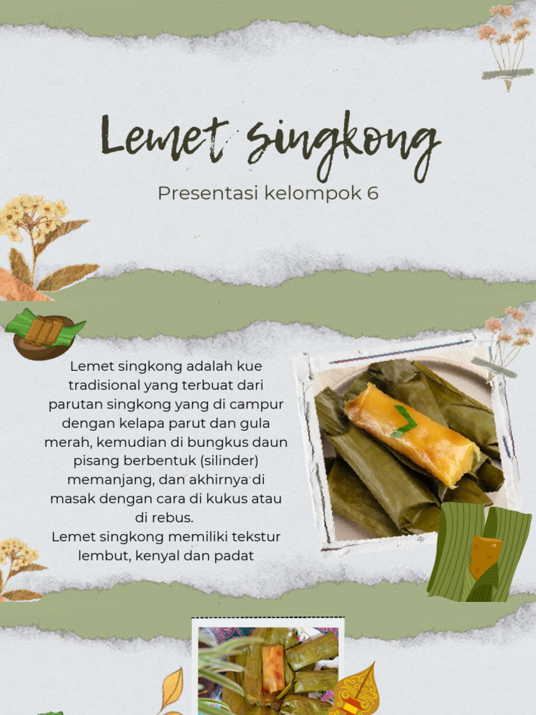 Lemet Singkong: Kue Tradisional Sunda | PDF