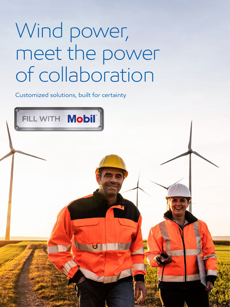 Mobil Wind Energy Brochure 2024 | PDF | Lubricant | Gear