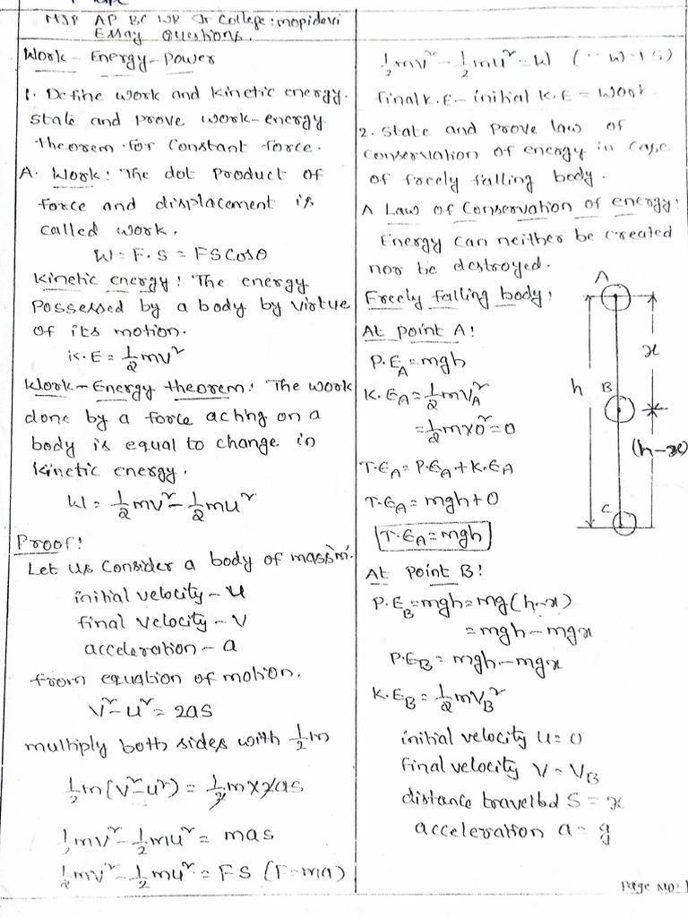 Jr. Inter Physics Material | PDF