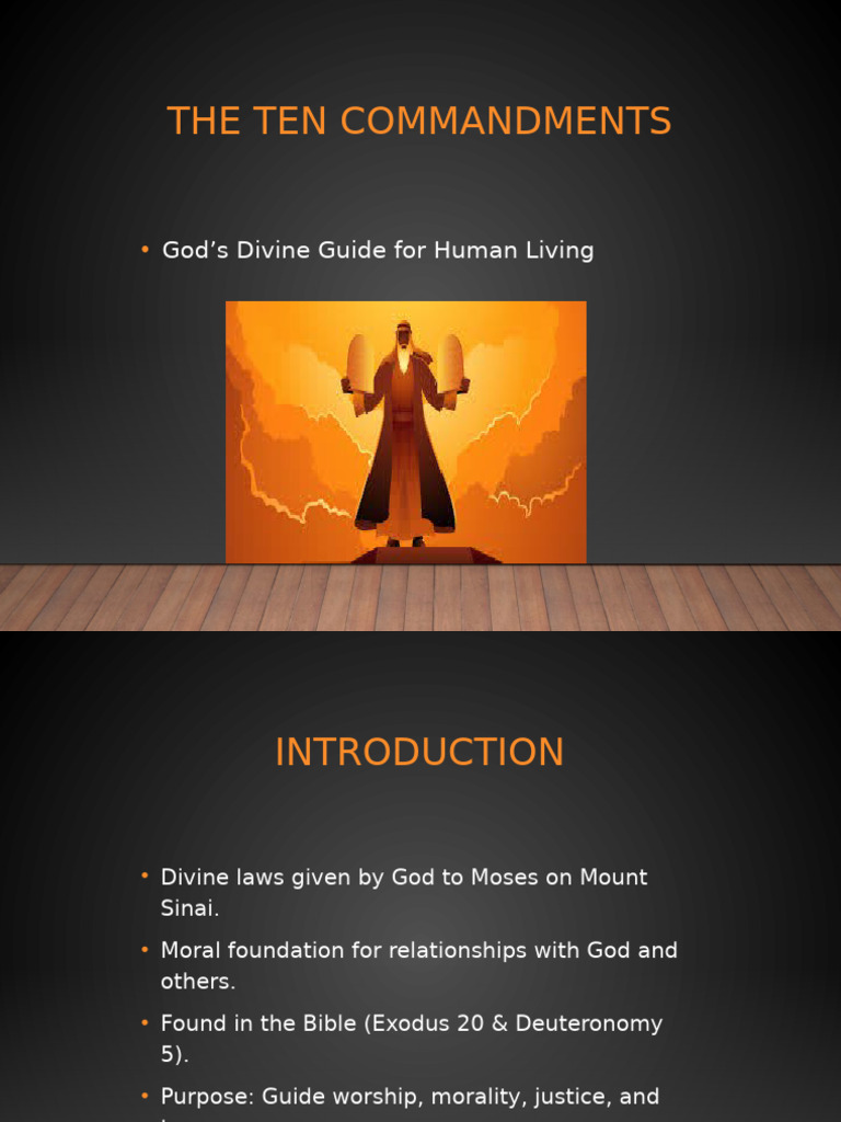 The Ten Commandments Explained | PDF | Ten Commandments | Idolatry