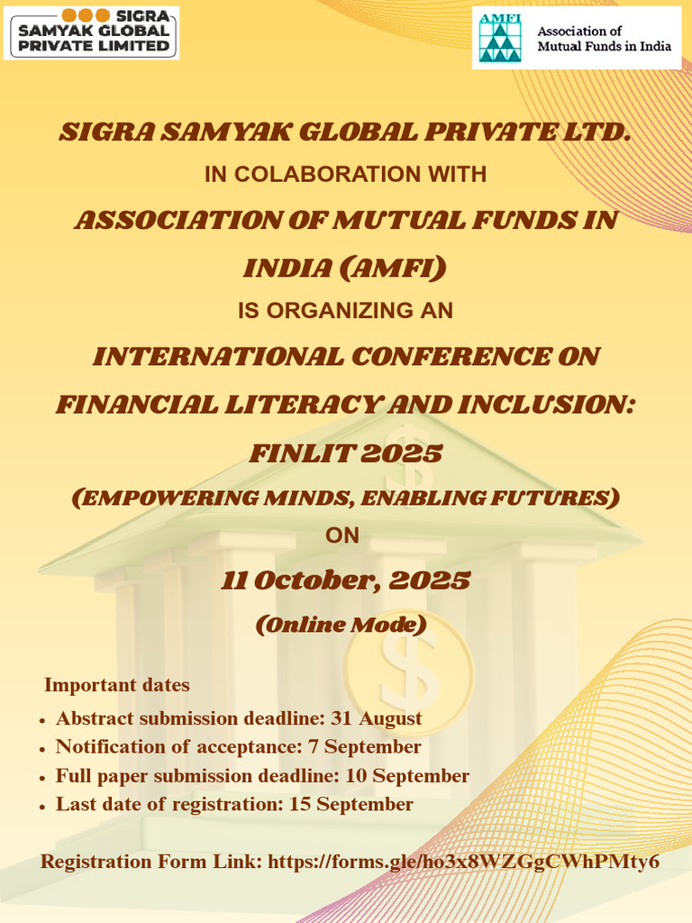 Finlit 2025 Conference Brochure - 1 | PDF | Financial Literacy | Literacy
