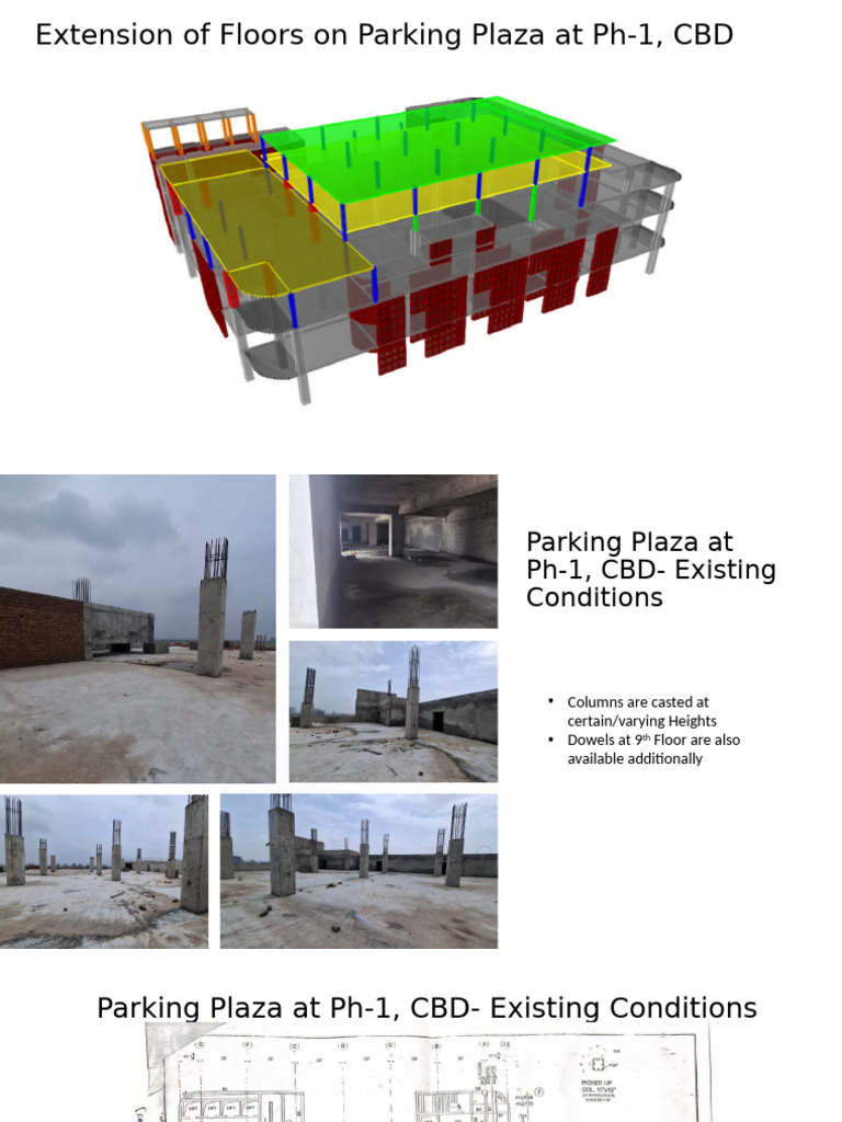 Extension of Floor On Parking Plaza at Phase-1, CBD | PDF | Beam ...