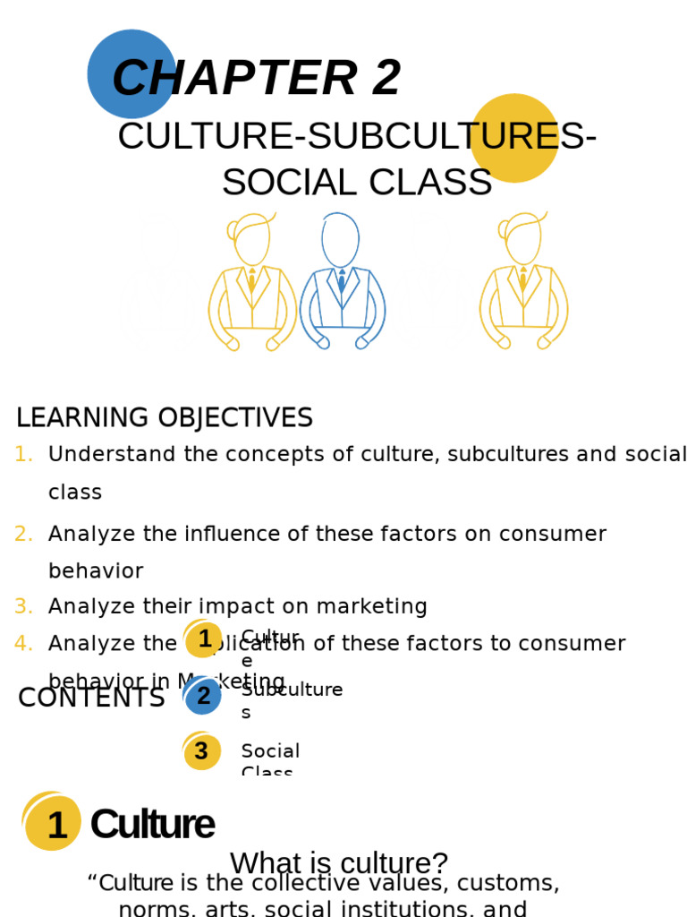 Culture, Subcultures, and Social Class in Marketing | PDF | Marketing ...