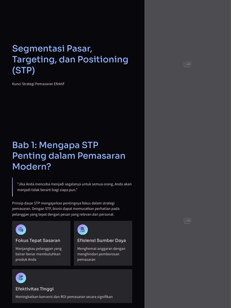 Strategi STP untuk Pemasaran Efektif | PDF