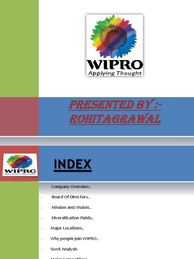 Wipro Company Overview and SWOT Analysis | PDF | Business | Economies