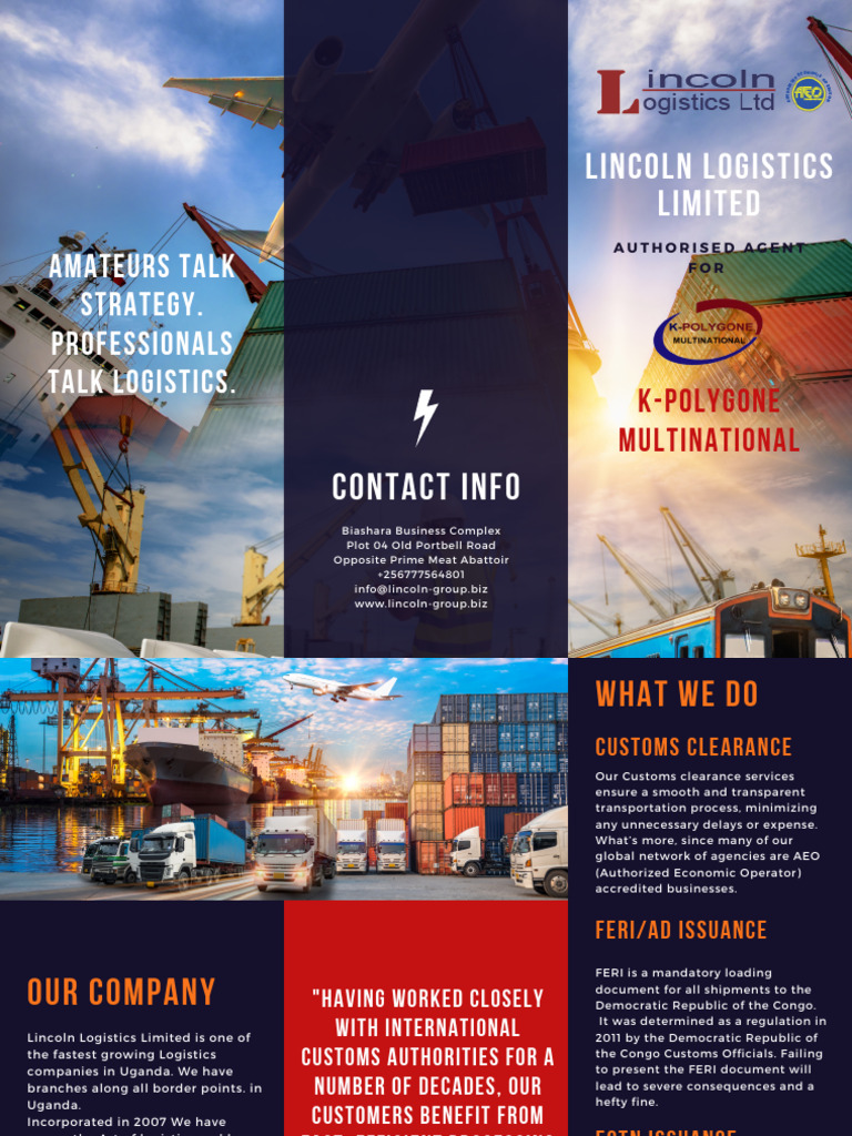 Lincoln Tri-Fold Brochure | PDF | Logistics | Business