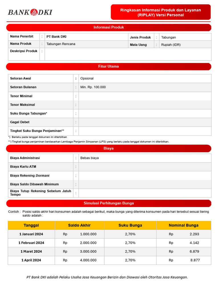 Riplay Tabungan Monas Rencana Versi Personal-1 | PDF