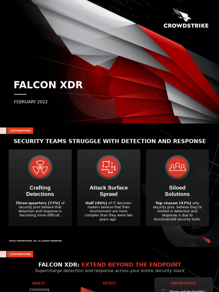 Presentation - CrowdStrike Falcon XDR | PDF | Information Technology | Computing
