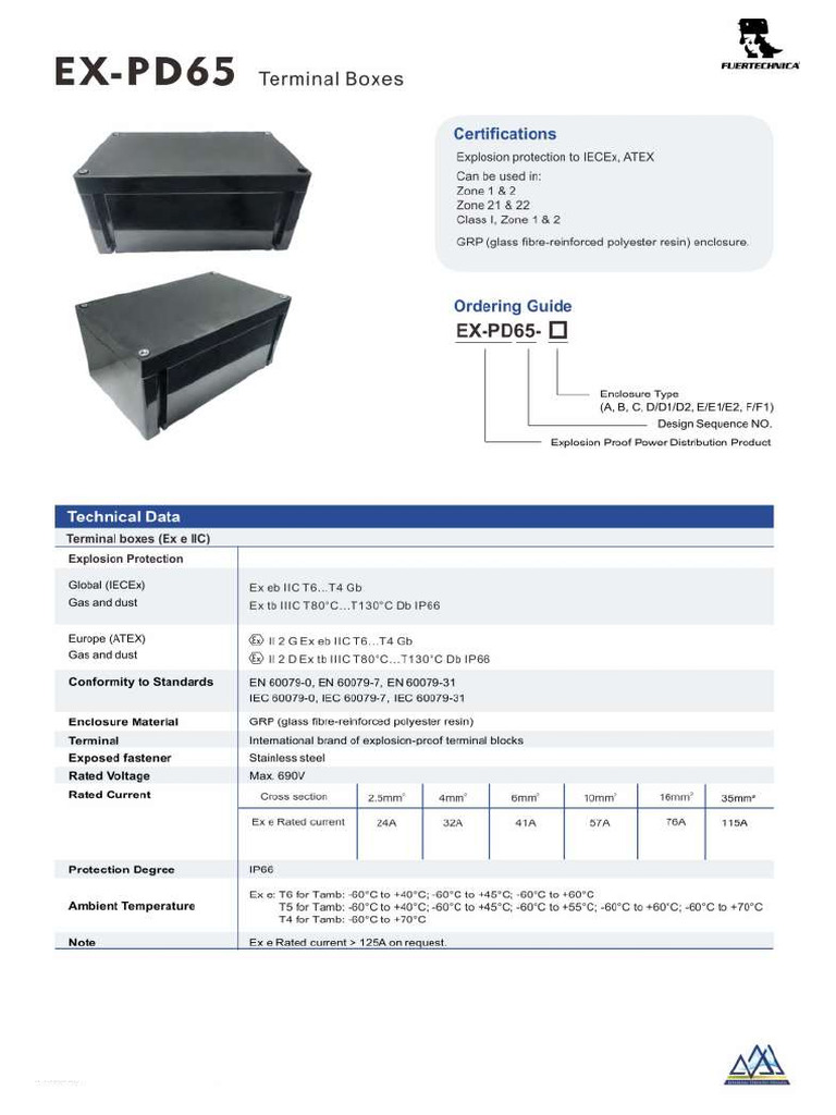 EX-PD65 Distribution Box Atex | PDF