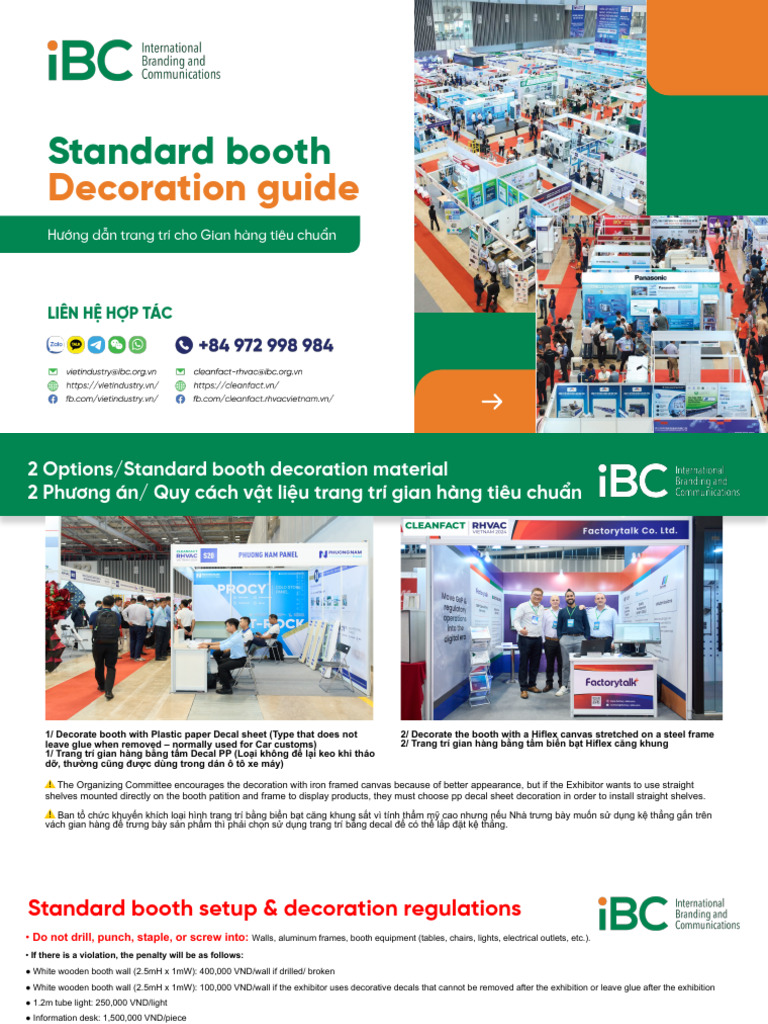 Standard Booth Design and Setup Guide | PDF