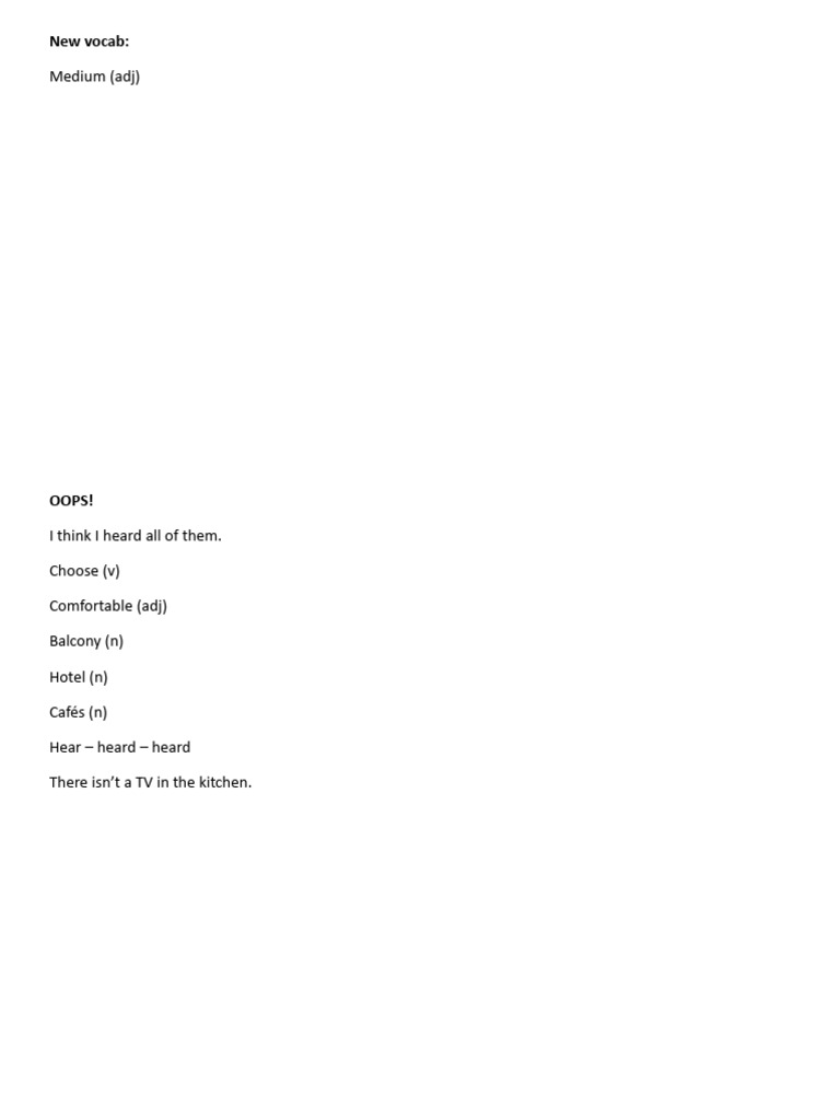 New Vocab | PDF