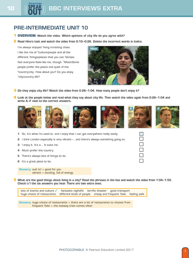 SO PI U10 Interviews Worksheet | PDF