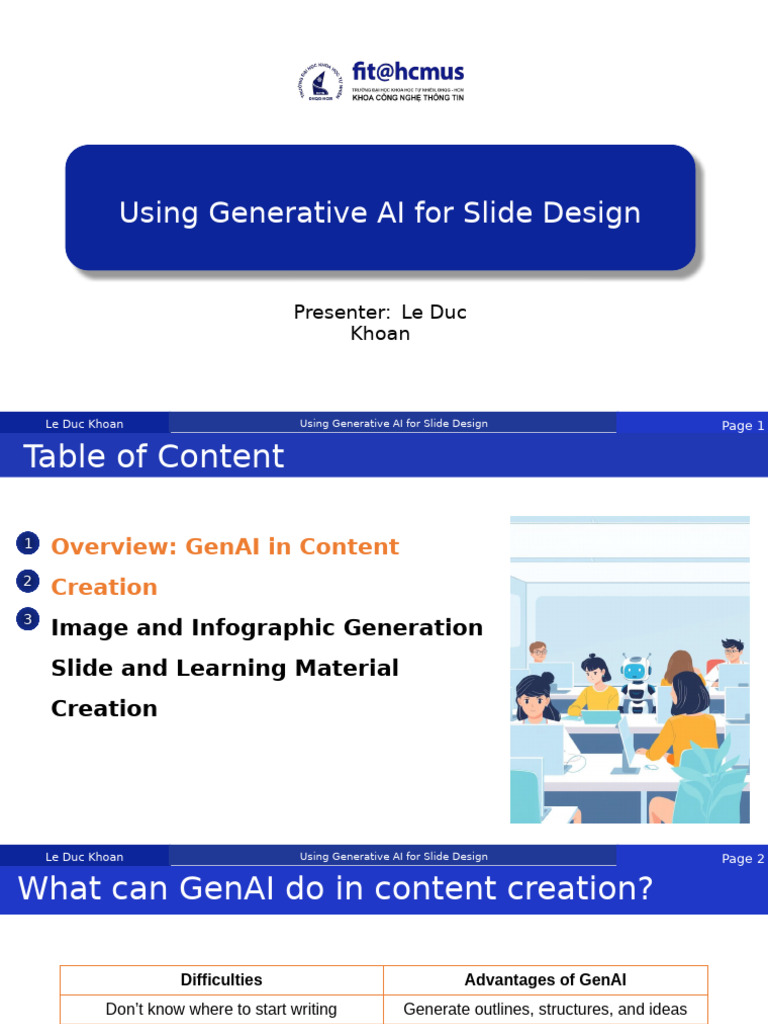 Slide Design With GenAI | PDF