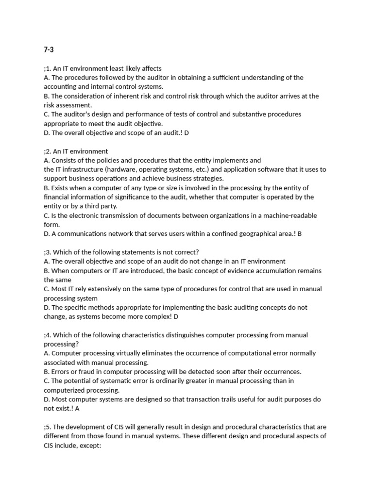 Understanding IT Audit Environments | PDF | Computer Network | Audit