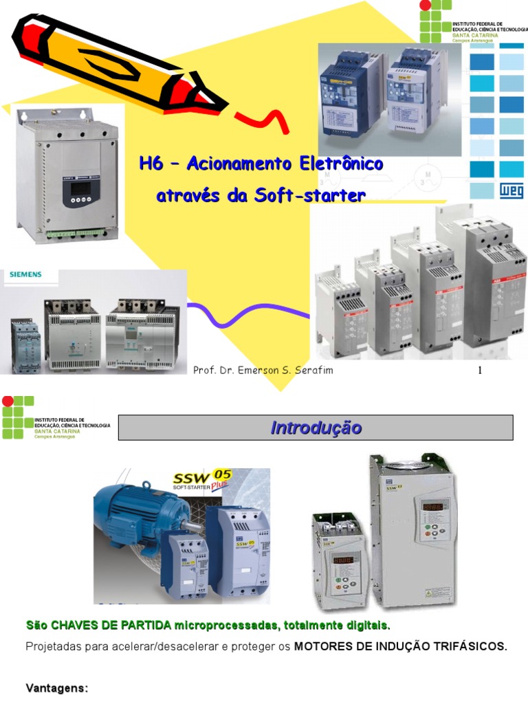 Acionamentos Elétricos Soft Starter.PDF | Motores | Eletrônicos