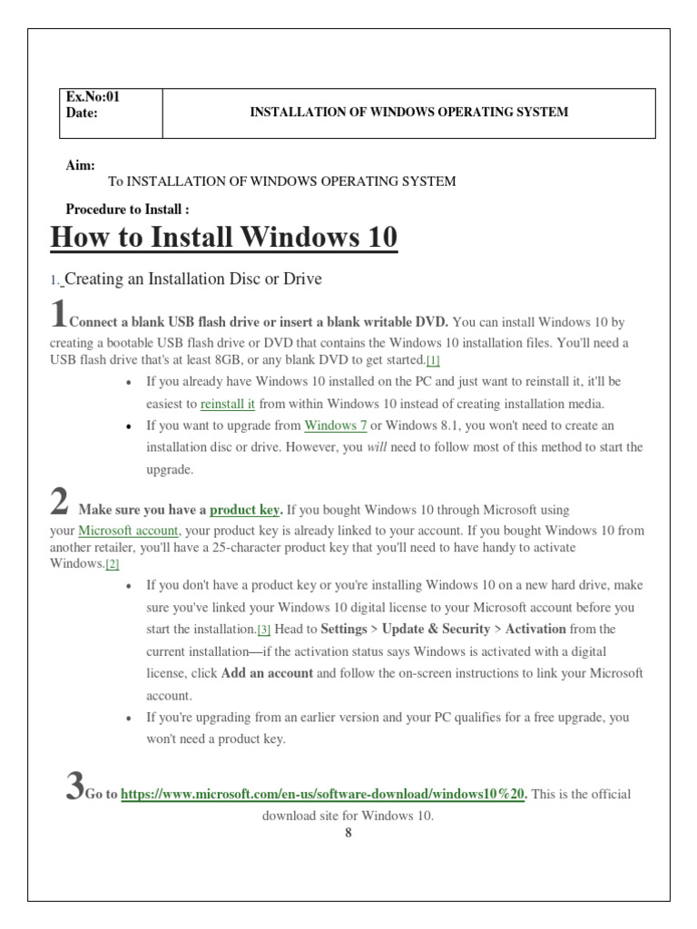 Cs3461-Operating System - Lab Manual | PDF | Windows 10 | Bios