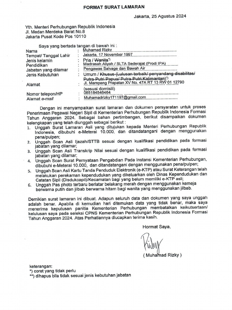 Scan Surat Lamaran Instansi - 240904 - 140257 | PDF