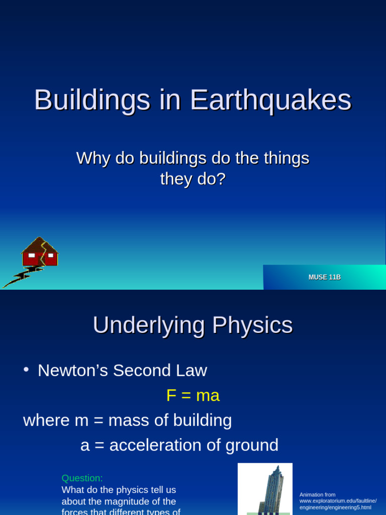 Buildings in Earthquakes | PDF | Framing (Construction) | Wall