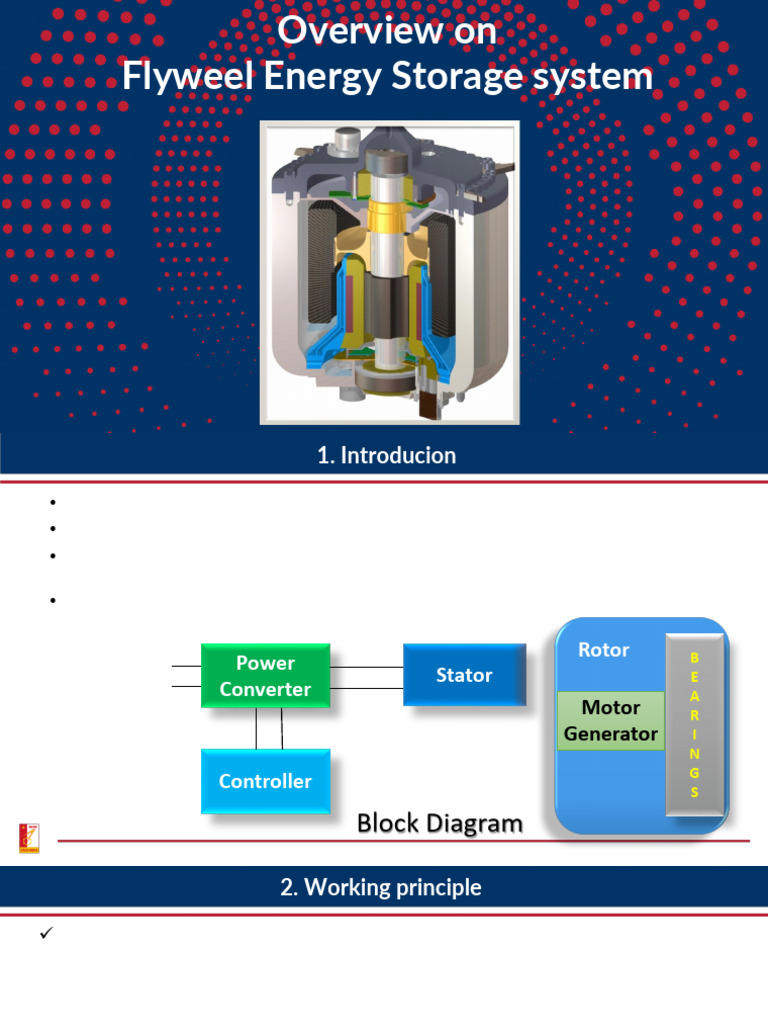 Flywheel Energy Storage System Overview | PDF | Electric Motor | Energy ...