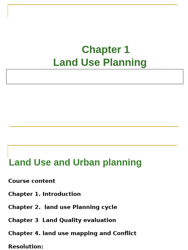 Land Use Planning Overview | PDF | Land Use | Topography