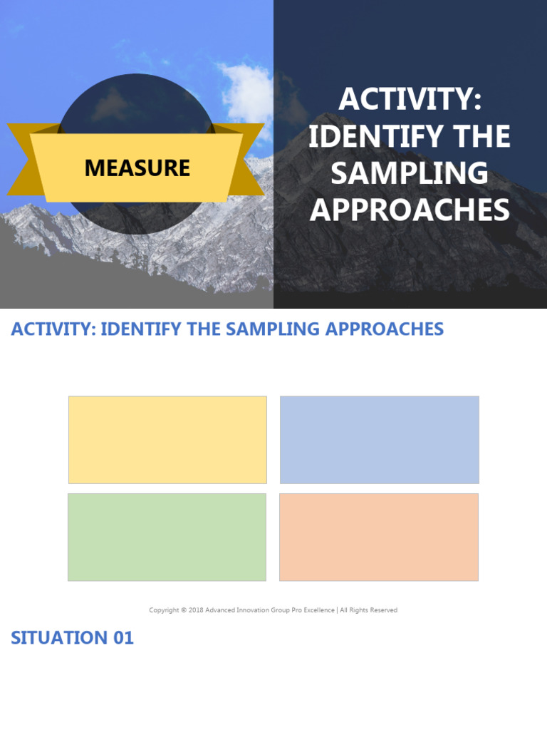 A - S30 C199 - Activity - Identify The Sampling Approaches | PDF ...