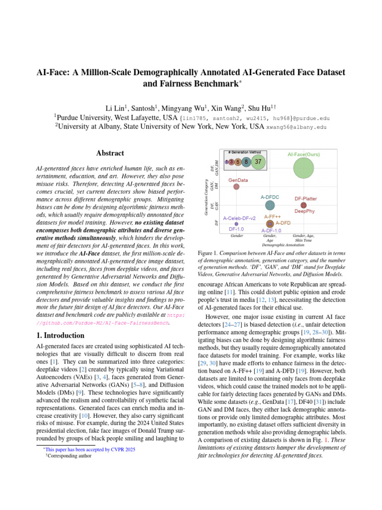 AI-Face A Million-Scale Demographically Annotated AI-Generated Face ...