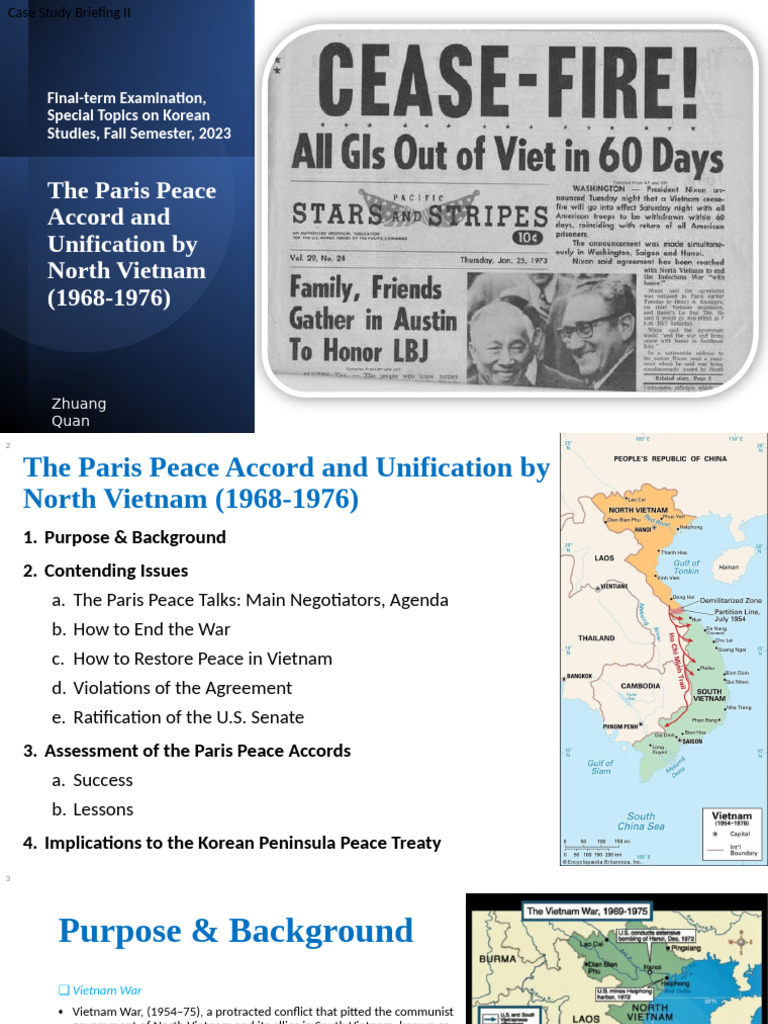 13 The Paris Peace Accords and Unification by North Vietnam 1968-1976 ...