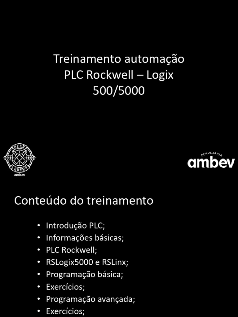 Treinamento em PLC Rockwell e Automação | PDF | Controlador lógico ...