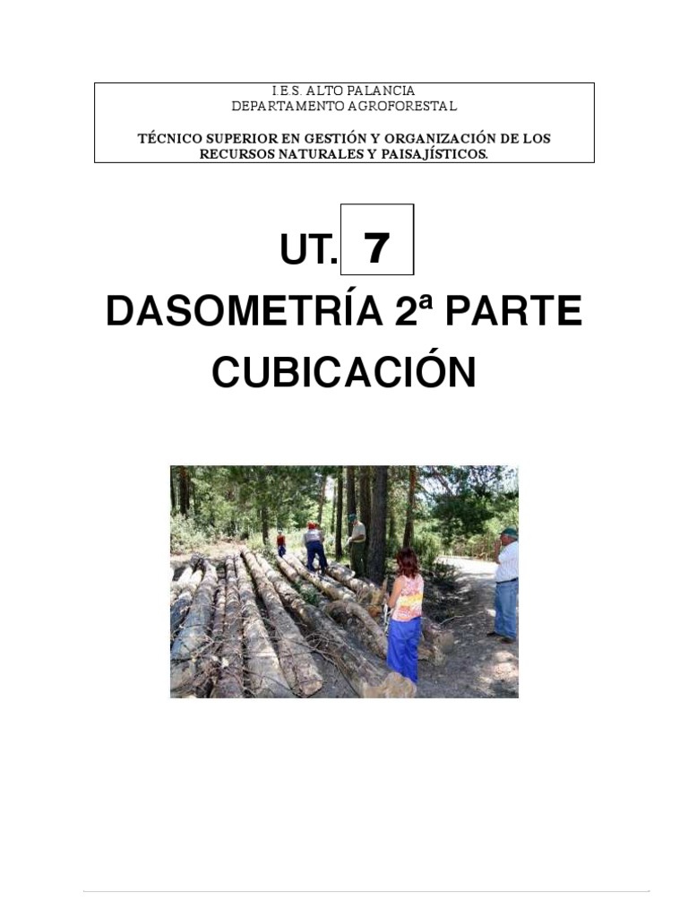 Dasometria 2 | Descargar gratis PDF | Volumen | Arboles