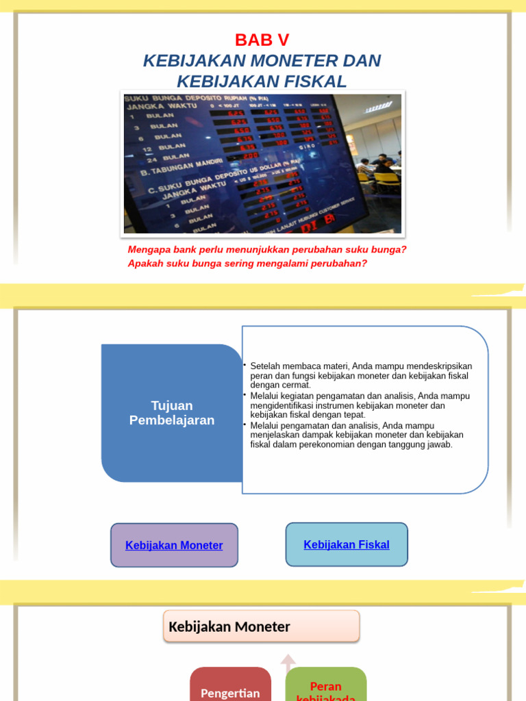 Kebijakan Fiskal Dan Moneter | PDF