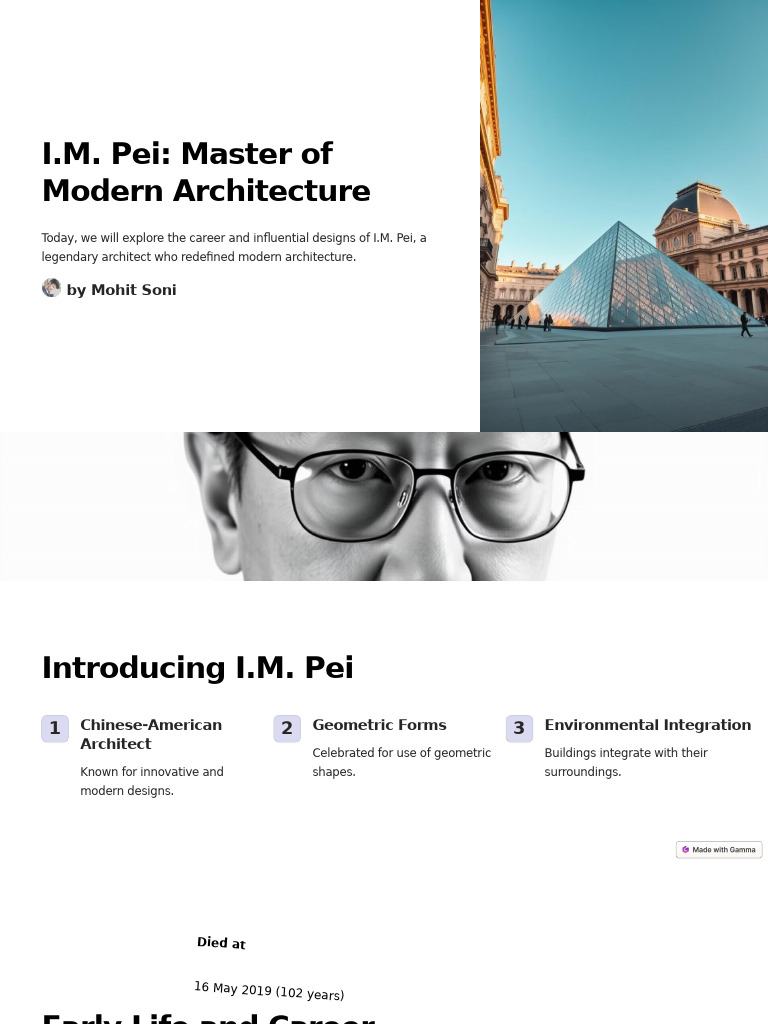 IM Pei Master of Modern Architecture | PDF | Minimalism | Design