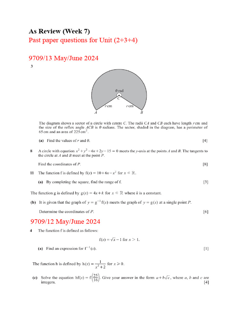 As Review (Week 7) | PDF