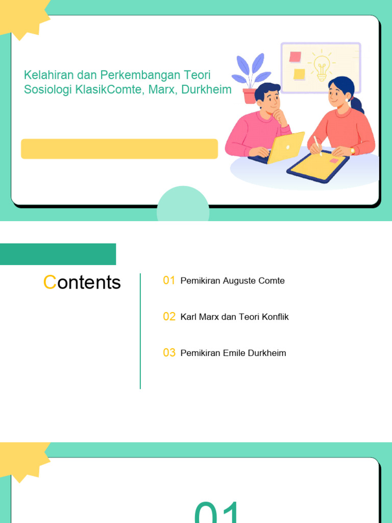 Kelahiran Dan Perkembangan Teori Sosiologi Klasik - Comte, Marx ...