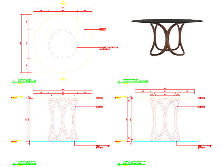 CG HA 102 - Round Dining Table - Option 2 | PDF