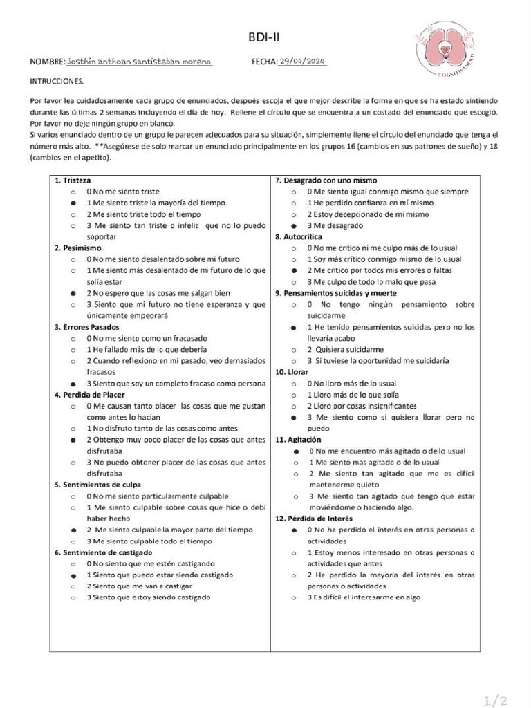 BDI Español | PDF