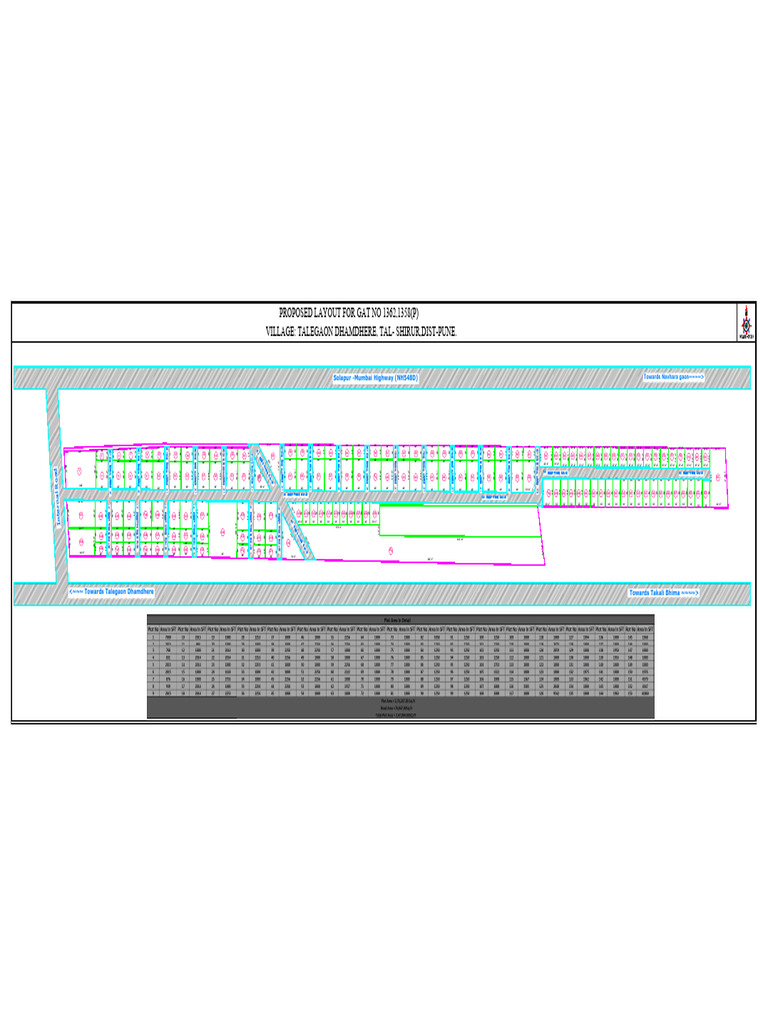 Proposed Layout for Talegaon Dhamdhere | PDF