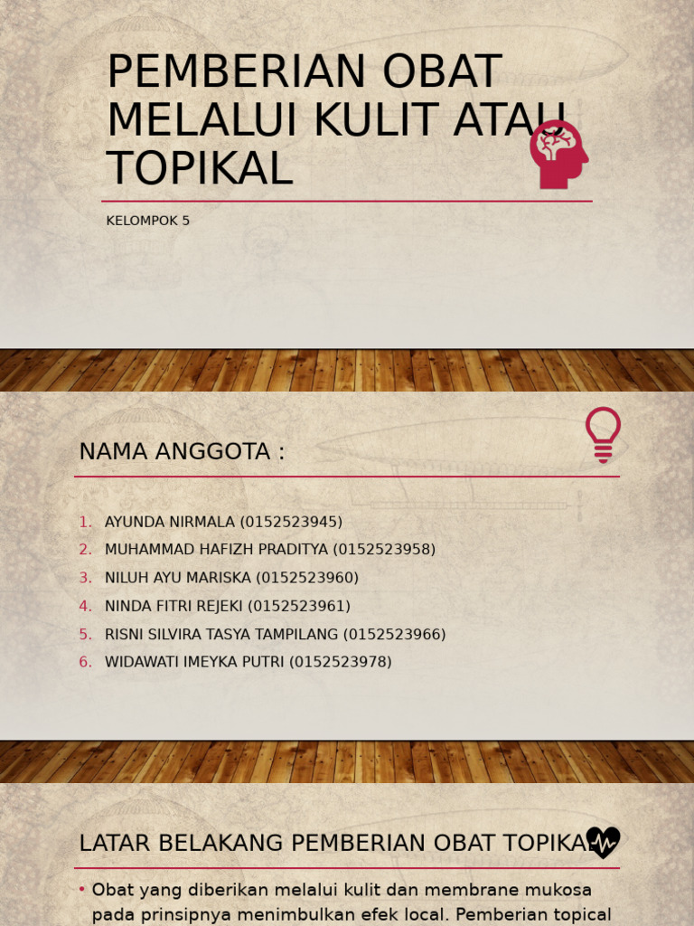 Pemberian Obat Melalui Kulit Atau Topikal | PDF