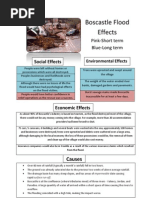 Boscastle Flood Causes & Impacts 2004 | PDF | Flood | Rain